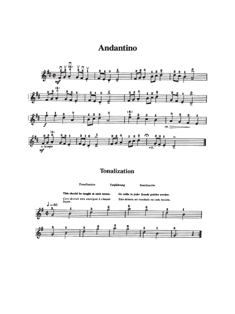 Andantino - Suzuki 1