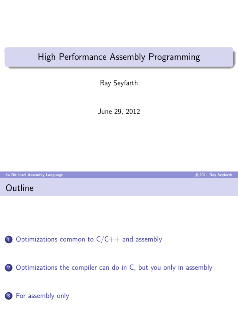 ch16 High Performance PDF | PDF | Assembly Language | Instruction Set