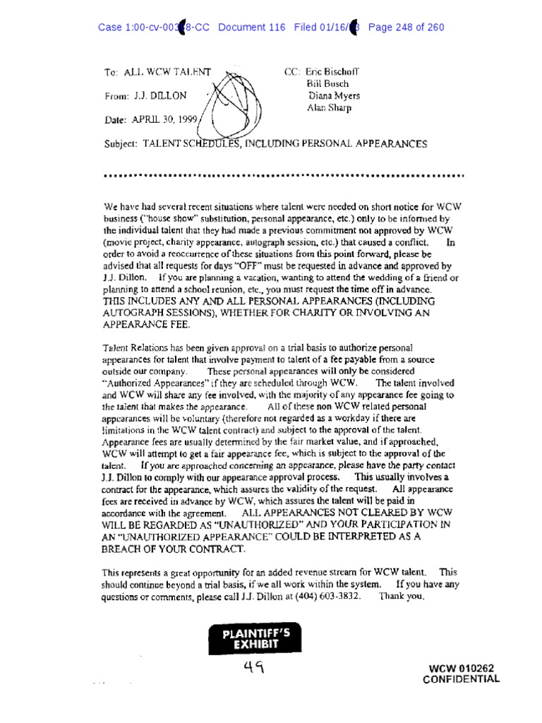 116-Z Personal Appearance Memo | PDF