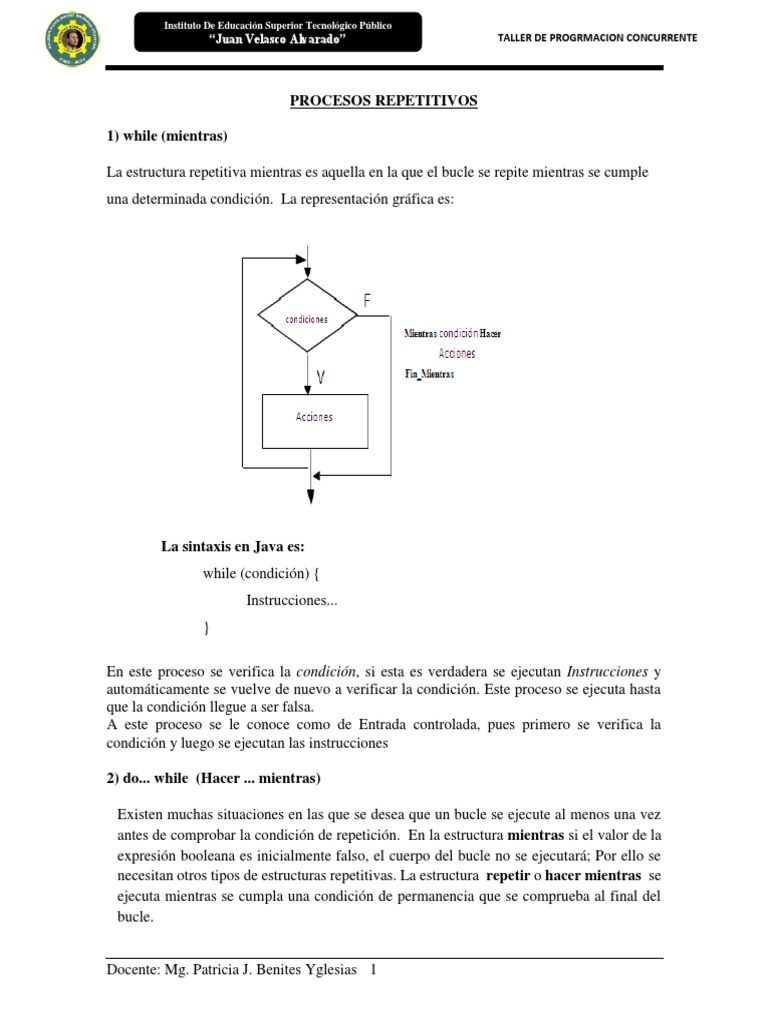 Procesos Repetitivos | PDF | Flujo de control | Salario