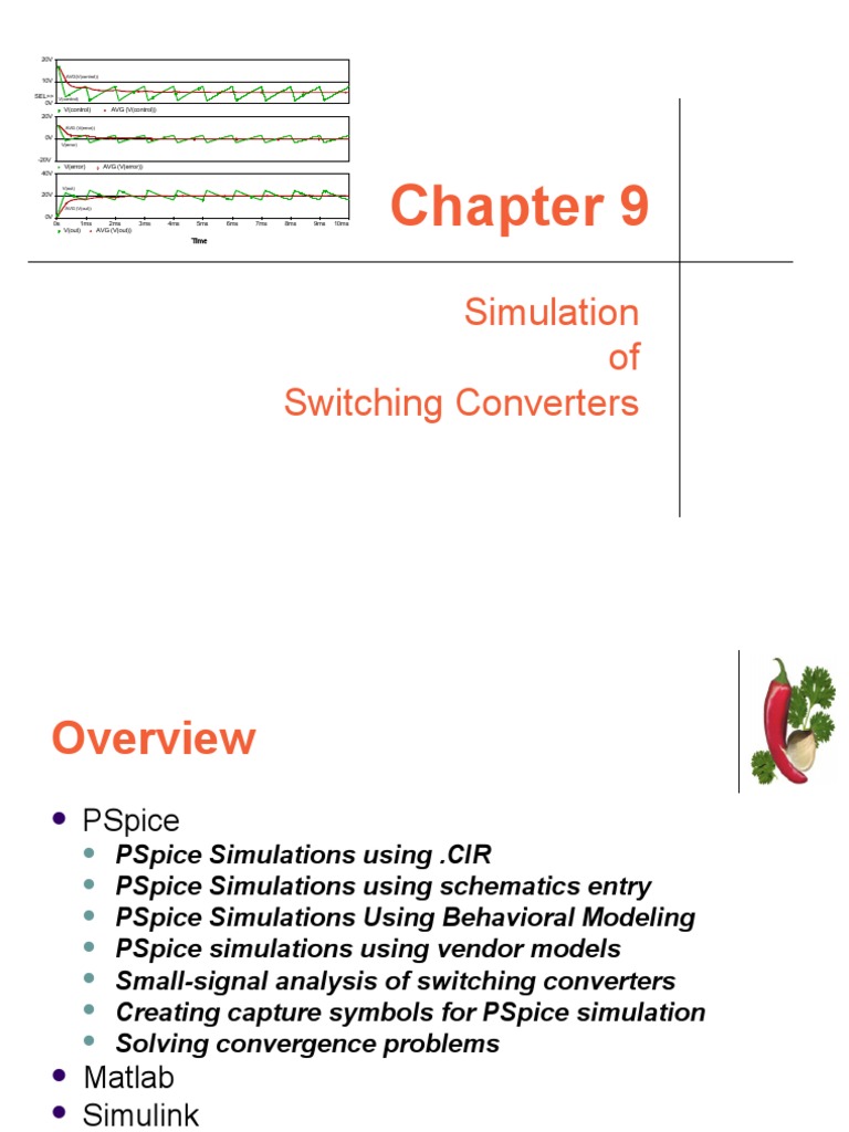 PSpice Simulations for Converters | PDF | Spice | Electrical Network