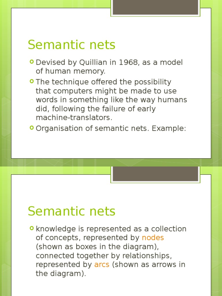Semantic Nets | PDF