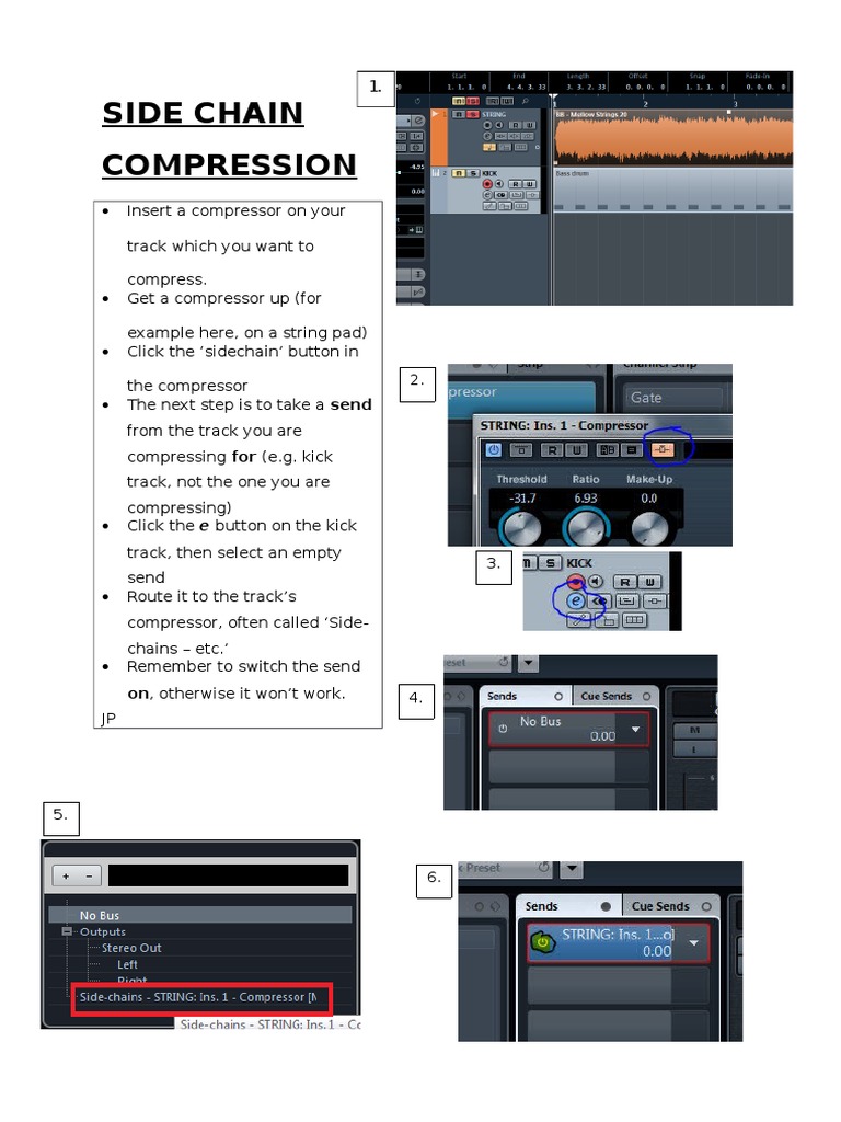 Side Chain Dynamics Processing CUBASE 7.5 (Music Technology Edexcel) | PDF