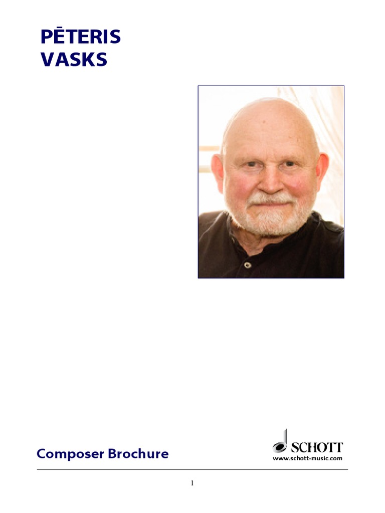 peteris-vasks | PDF | Classical Music | Leisure