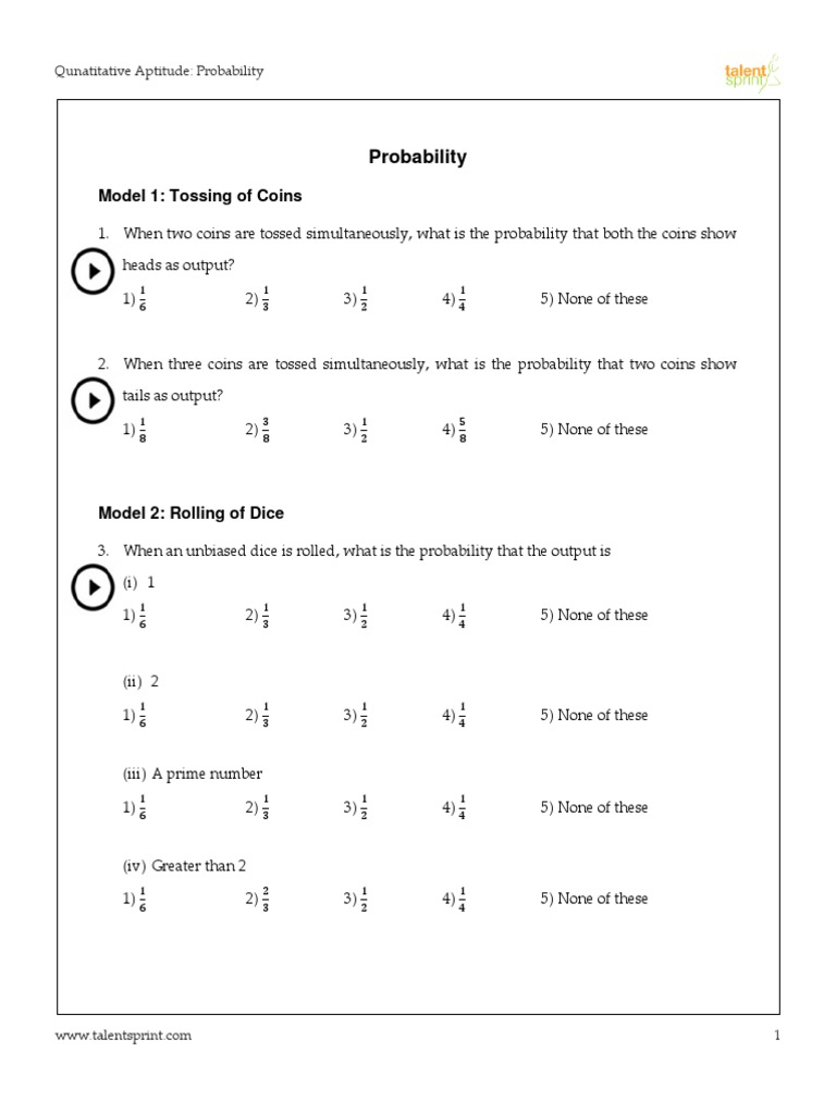 Qa Probability WB | PDF | Probability | Applied Mathematics