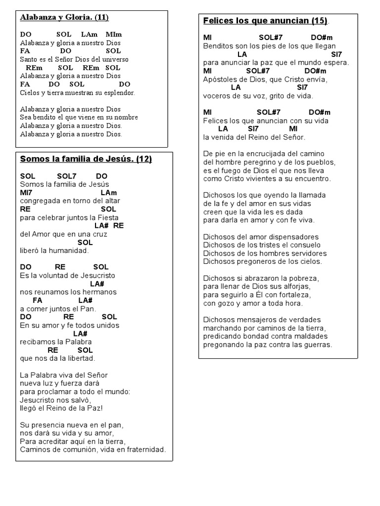 Cancionero de Misa. Con Acordes. | Cristo (título) | María, madre de Jesús