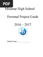 IB Personal Project Ideas 1 | PDF