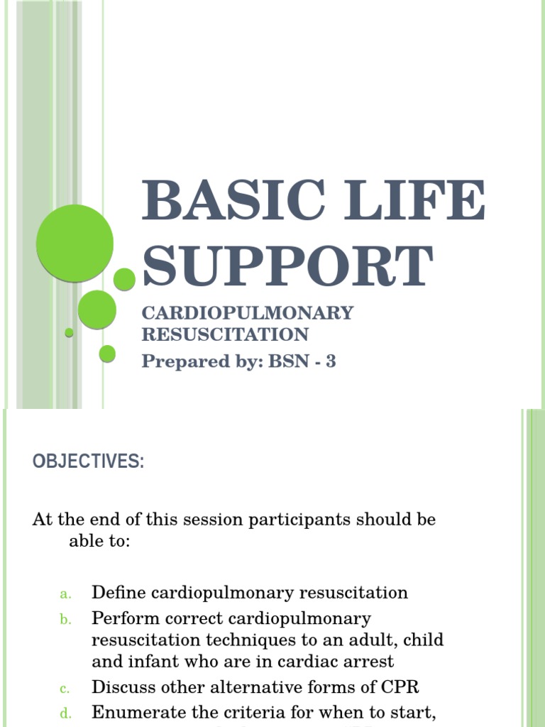 Basic Life Support | Cardiopulmonary Resuscitation | Cardiovascular System