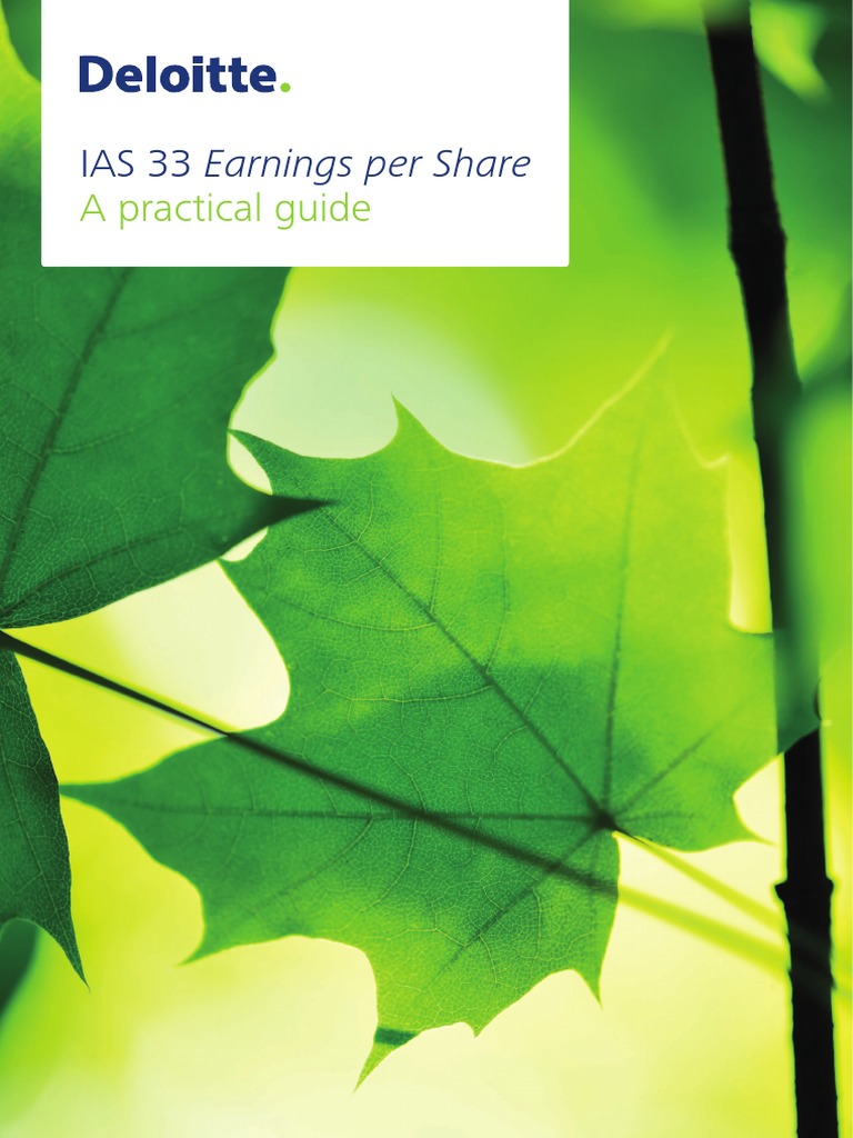 IAS 33 Earnings Per Share A Practical Guide | PDF | Earnings Per Share ...