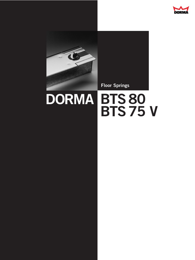Dorma: BTS 80 Bts 75 V | PDF | Door | Structural Steel