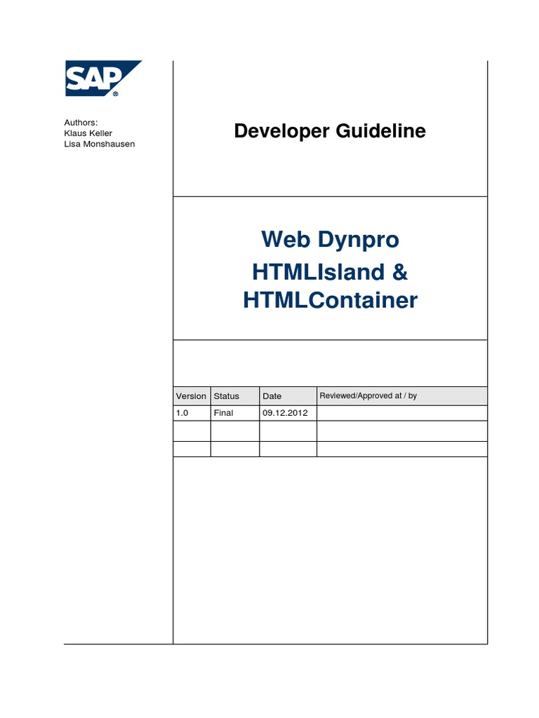 HTMLIsland and Container | PDF | Html | Java Script