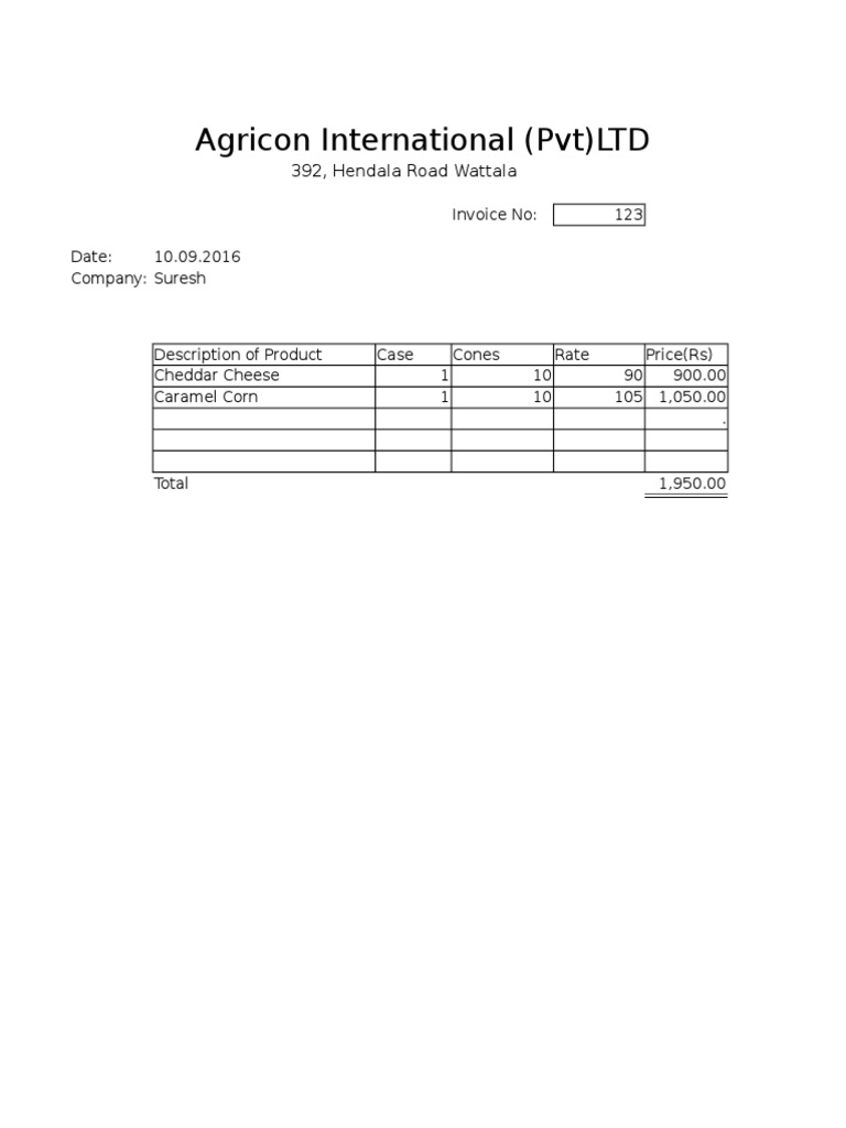 Agricon International (PVT) LTD: 392, Hendala Road Wattala | PDF ...