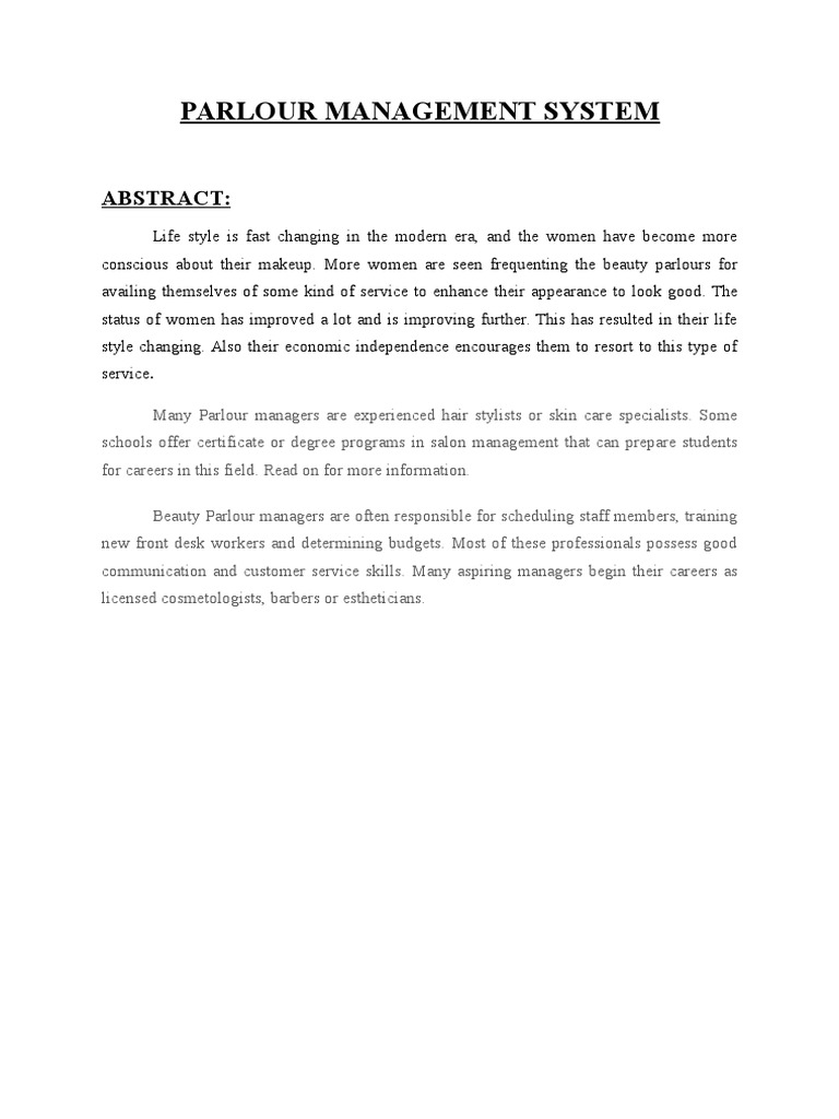 Palour Full Materials | PDF | Conceptual Model | Beauty