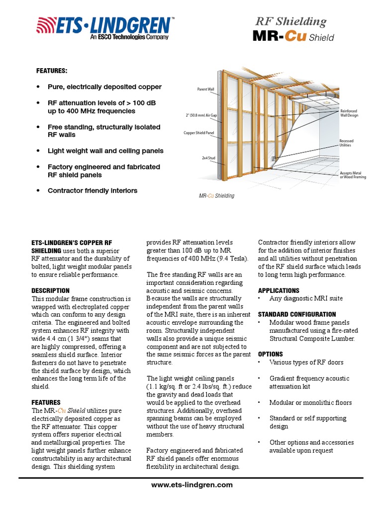 Medical RF Shielding | PDF | Framing (Construction) | Radio Frequency