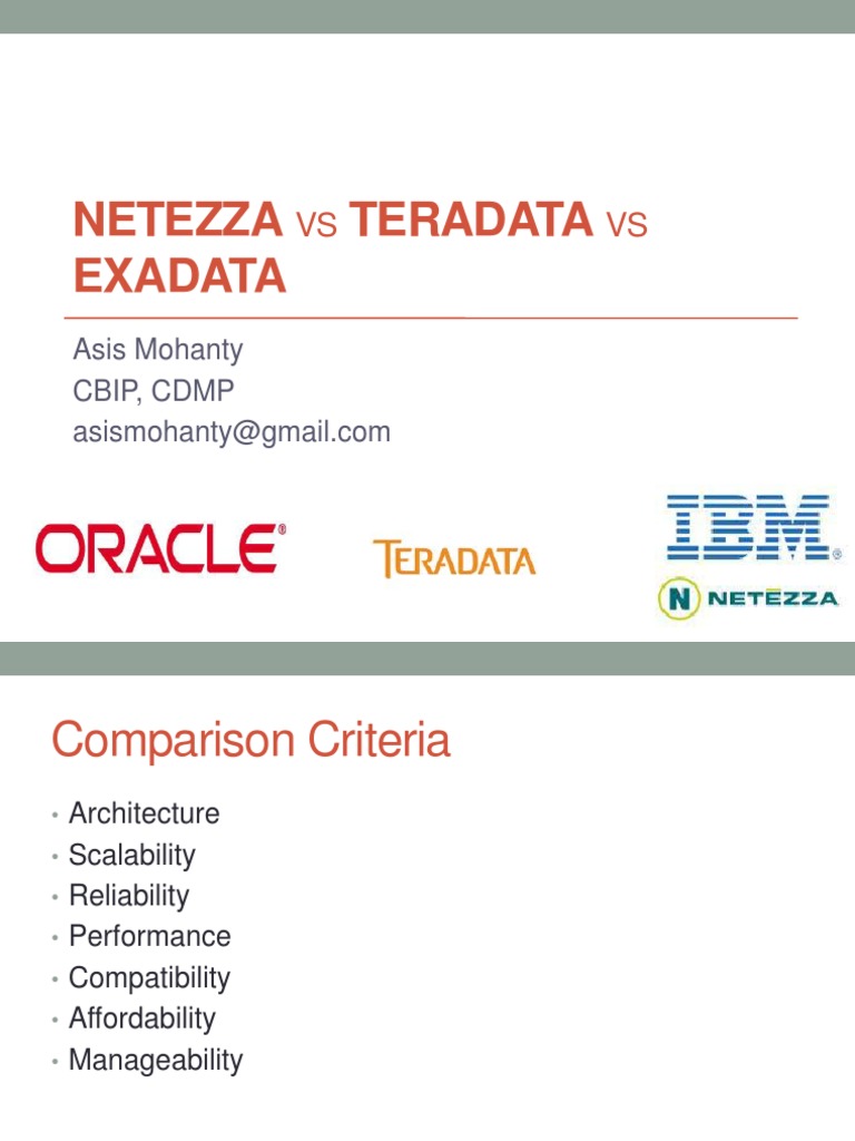 Netezza Exadata: Teradata | PDF | Database Index | Databases