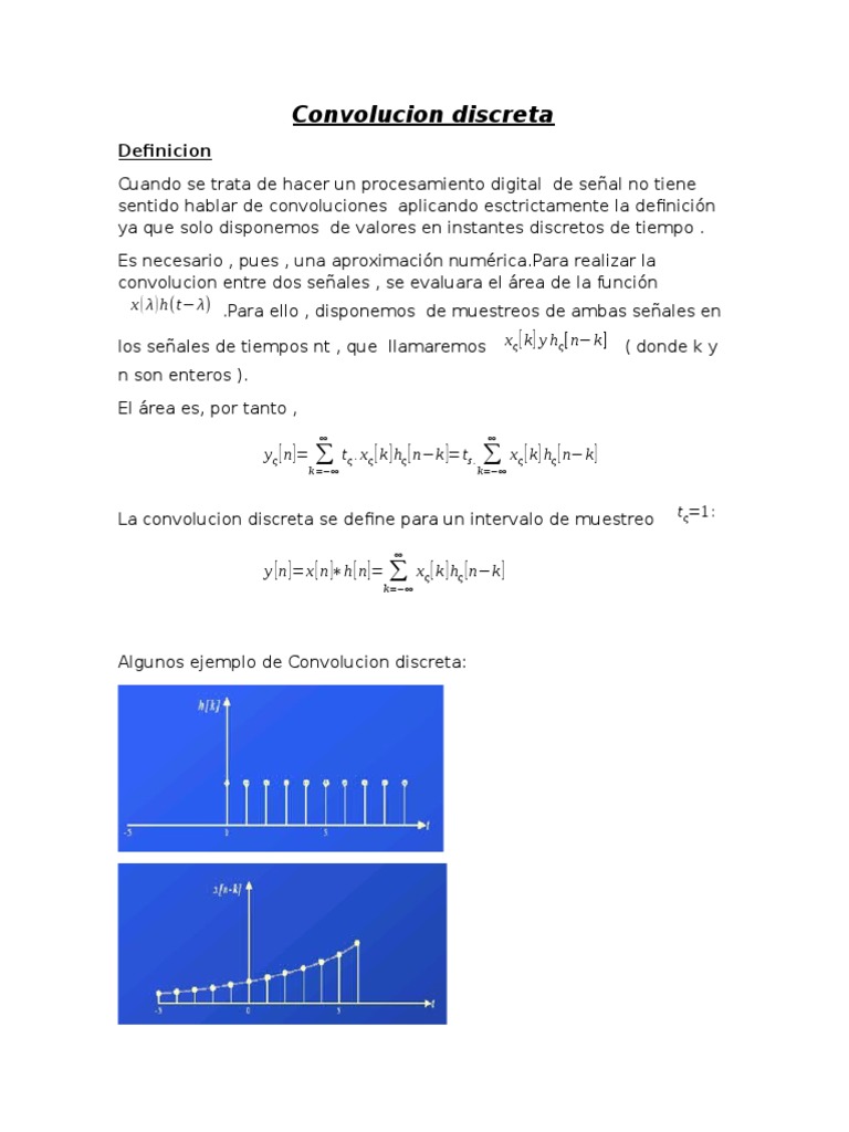 Convolucion Discreta Monografia | PDF | Circunvolución | Relaciones ...