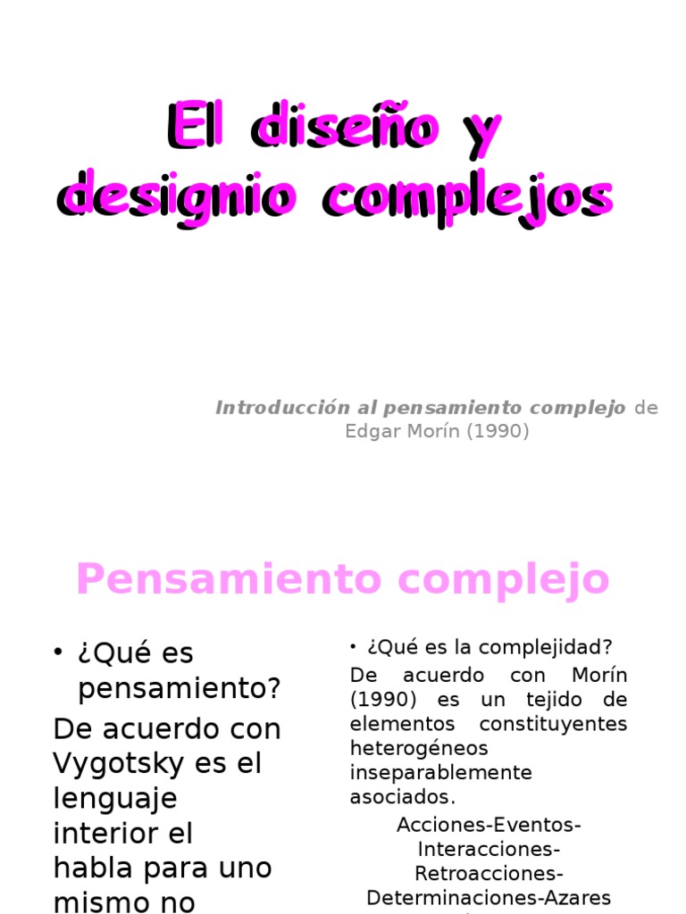 Introducción al Pensamiento Complejo | PDF | Complejidad | Science