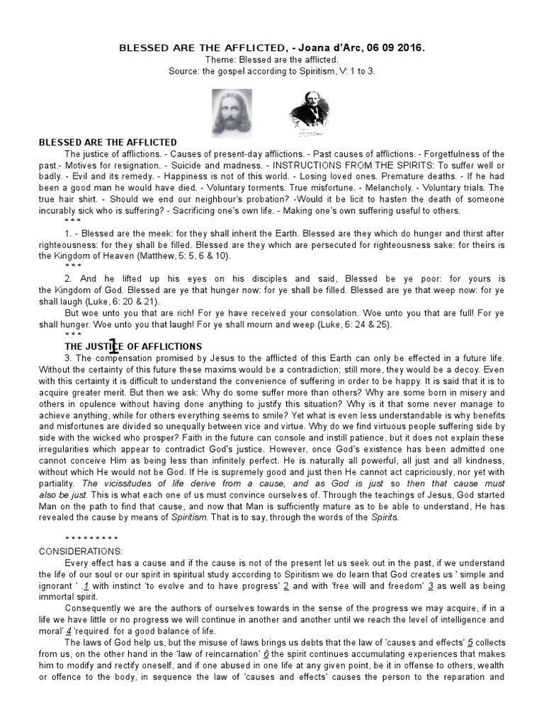 Understanding Afflictions and Justice | PDF | Soul | Good And Evil