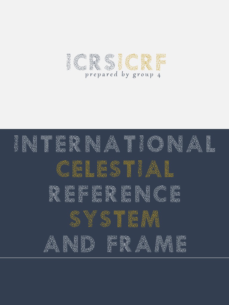 ICRS and ICRF | PDF | Astrometry | Geodesy