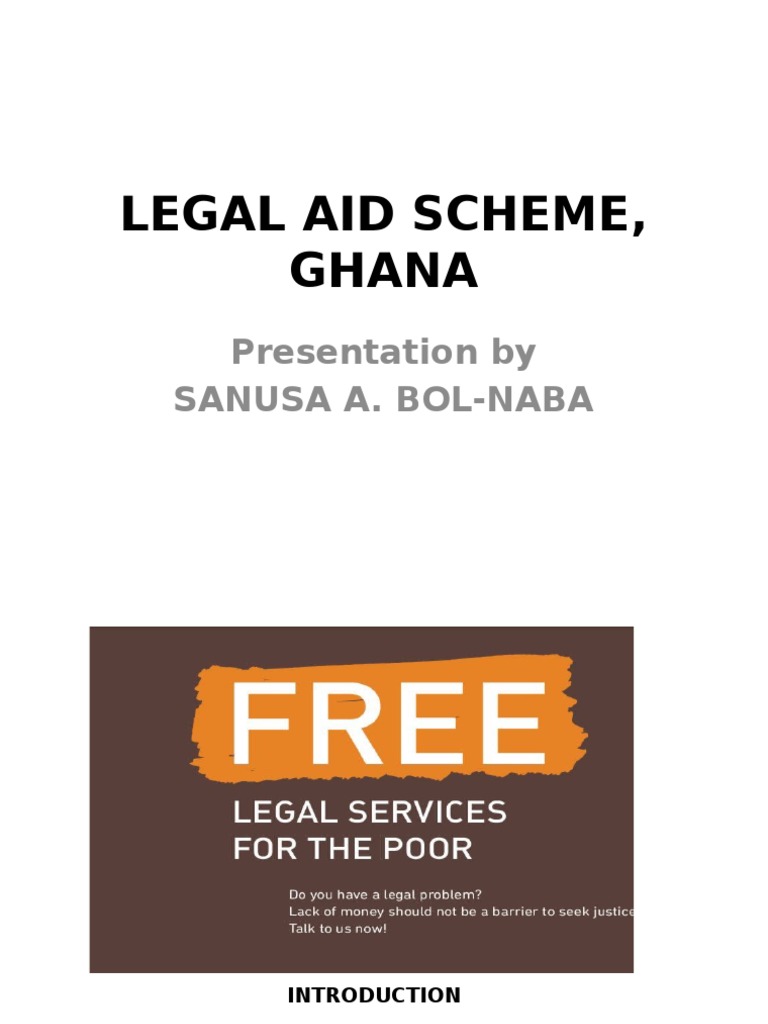 Legal Aid Scheme Bimbilla, Ghana | PDF | Legal Aid | Crime & Violence