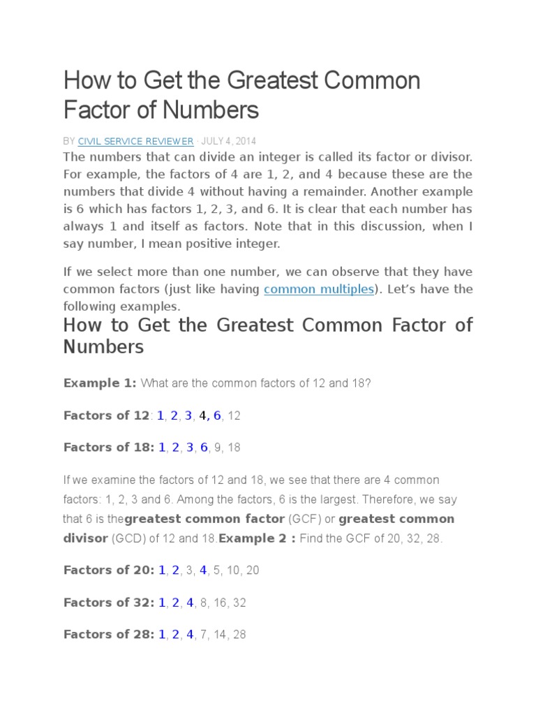 Complete Math Reviewer | PDF | Fraction (Mathematics) | Division ...