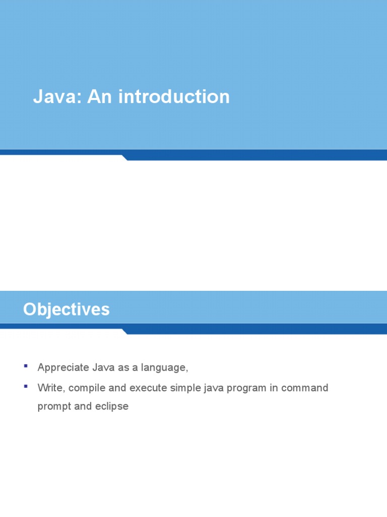 Introducing Java | PDF | Java Virtual Machine | Java (Programming Language) Introducing Java | PDF | Java Virtual Machine | Java (Programming Language)