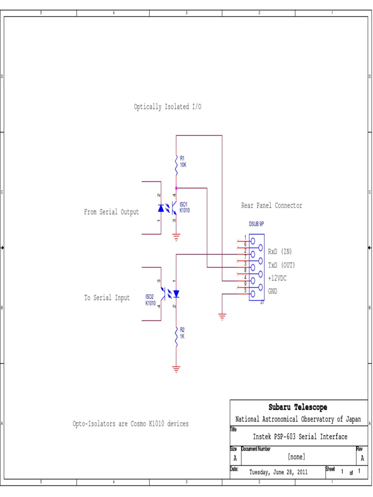 PSP603 Serial Inteface | PDF