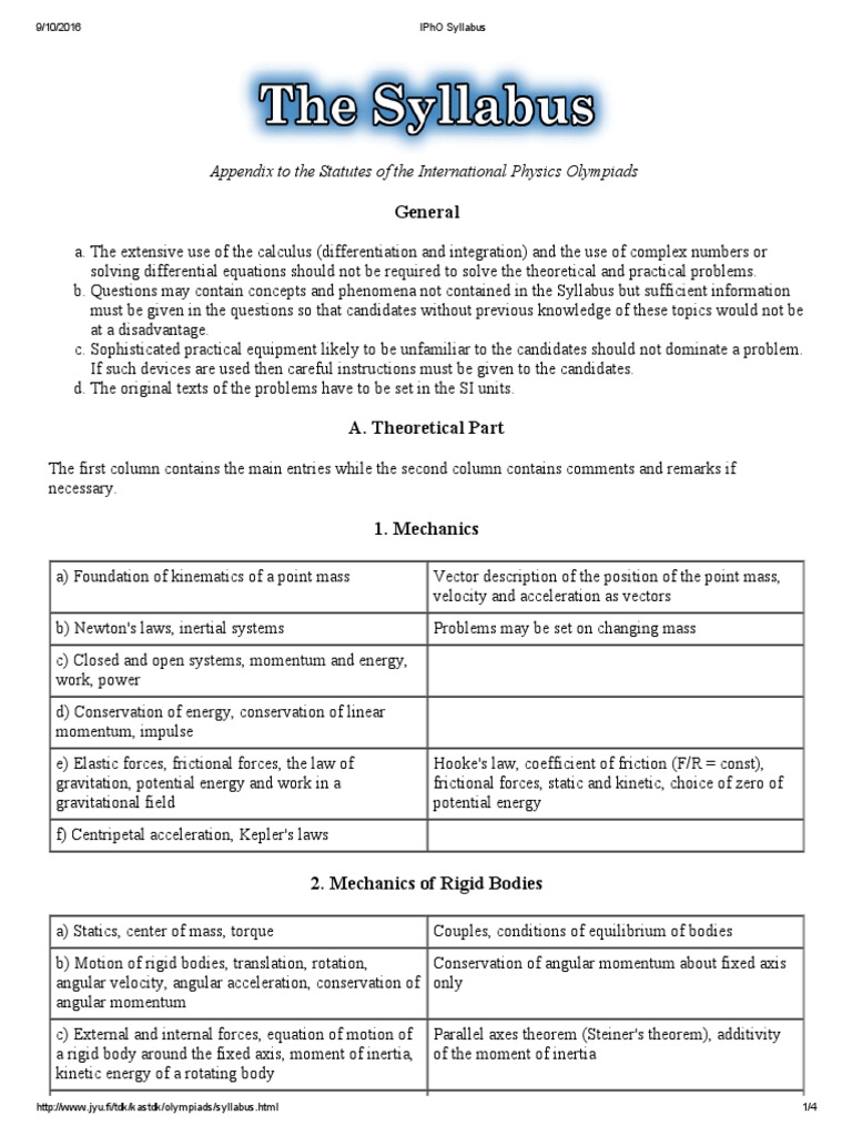 IPhO Syllabus | Waves | Electromagnetic Radiation