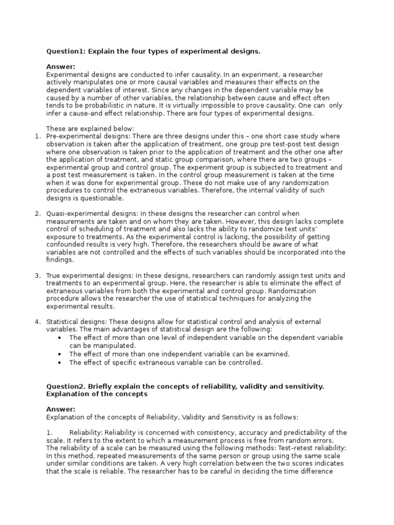 MB0050 Research Methodology | PDF | Scientific Control | Experiment