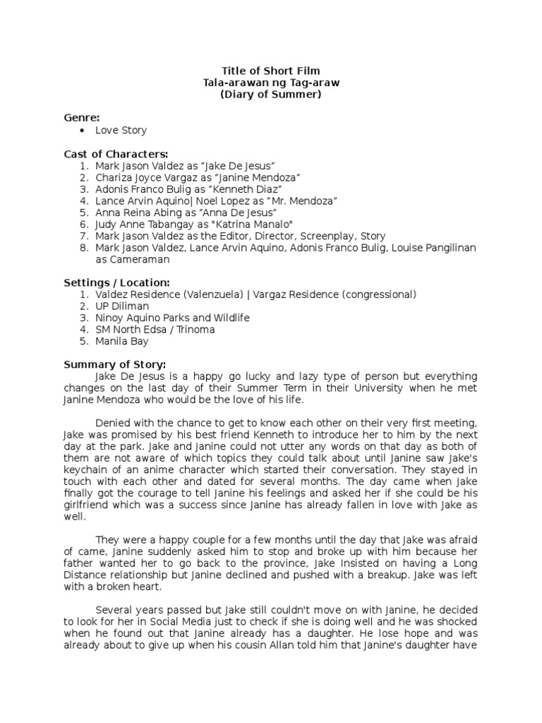 Talaarawan Sequence Guide | Leisure