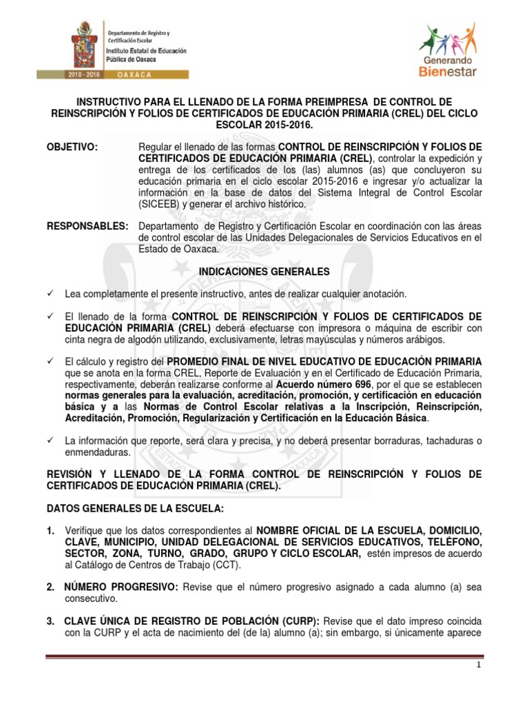 Instruc Crel 15-16 | PDF | Negocios