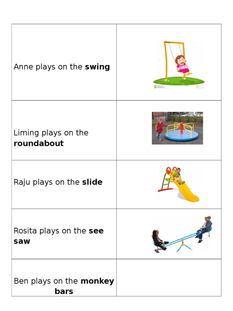 Playground Activities for Kids | PDF