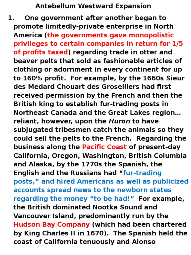 Antebellum Westward Expansion | PDF | Muscogee | Oregon Trail