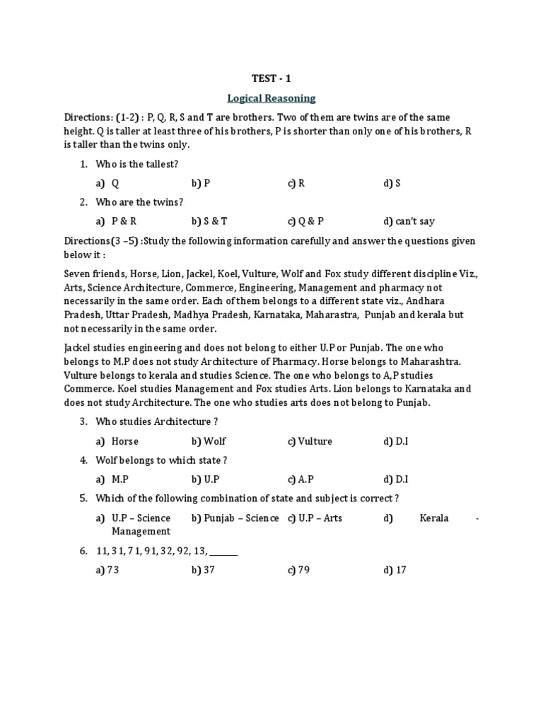 Infosys Tcs Question Paper 1 | PDF | Gear | Teaching Mathematics