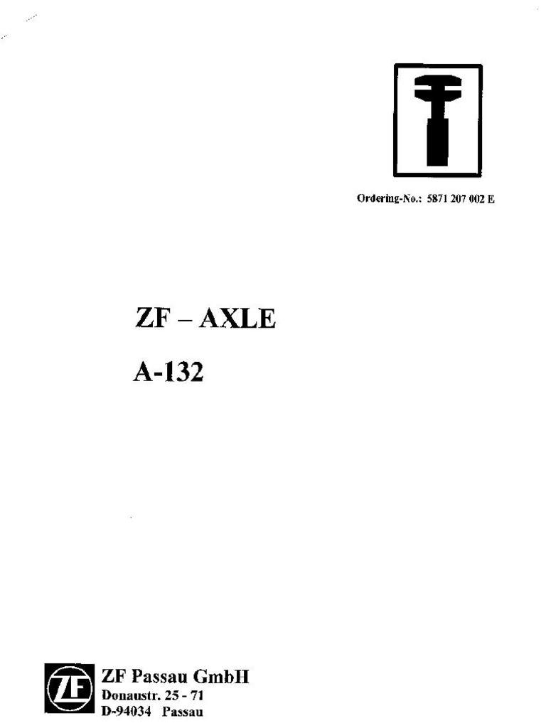 ZF A132 | PDF