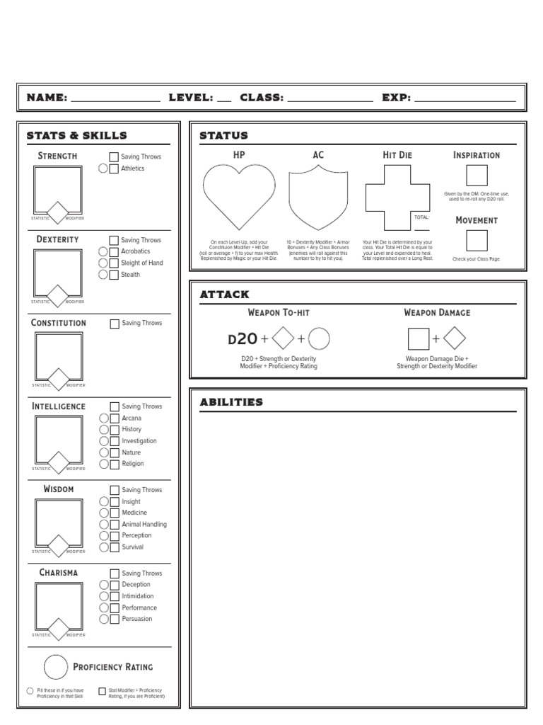 Character Sheet | Tabletop Games | Entertainment | Free 30-day Trial ...