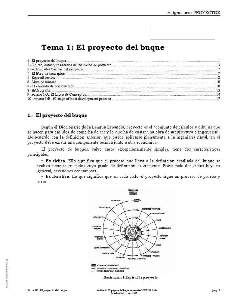Proyecto de Buque: Ciclos y Etapas | PDF | Barcos | Aluminio