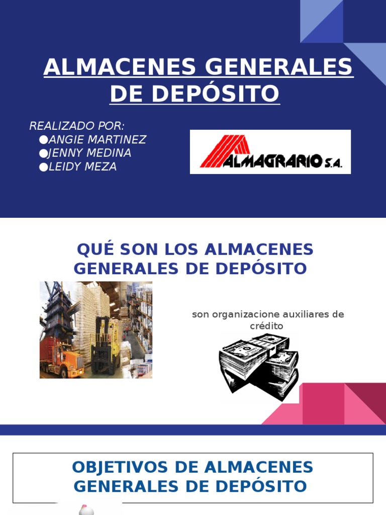 Almacenes Generales de Deposito | Sistema financiero | Seguro
