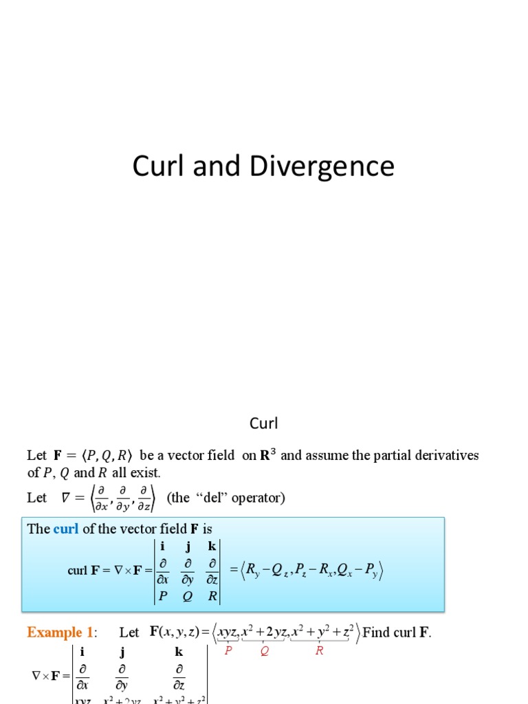 13.5 Curl and Divergence | PDF | Divergence | Integral