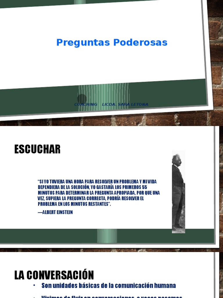 Practicando El Coaching-Preguntas Poderosas | PDF | Las emociones ...