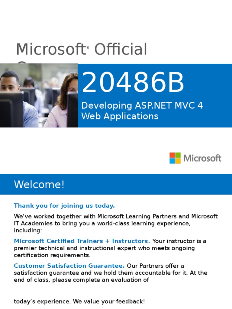 Developing ASP - NET MVC 4 Web Applications - 20486B | PDF | Model–View–Controller | Web Application