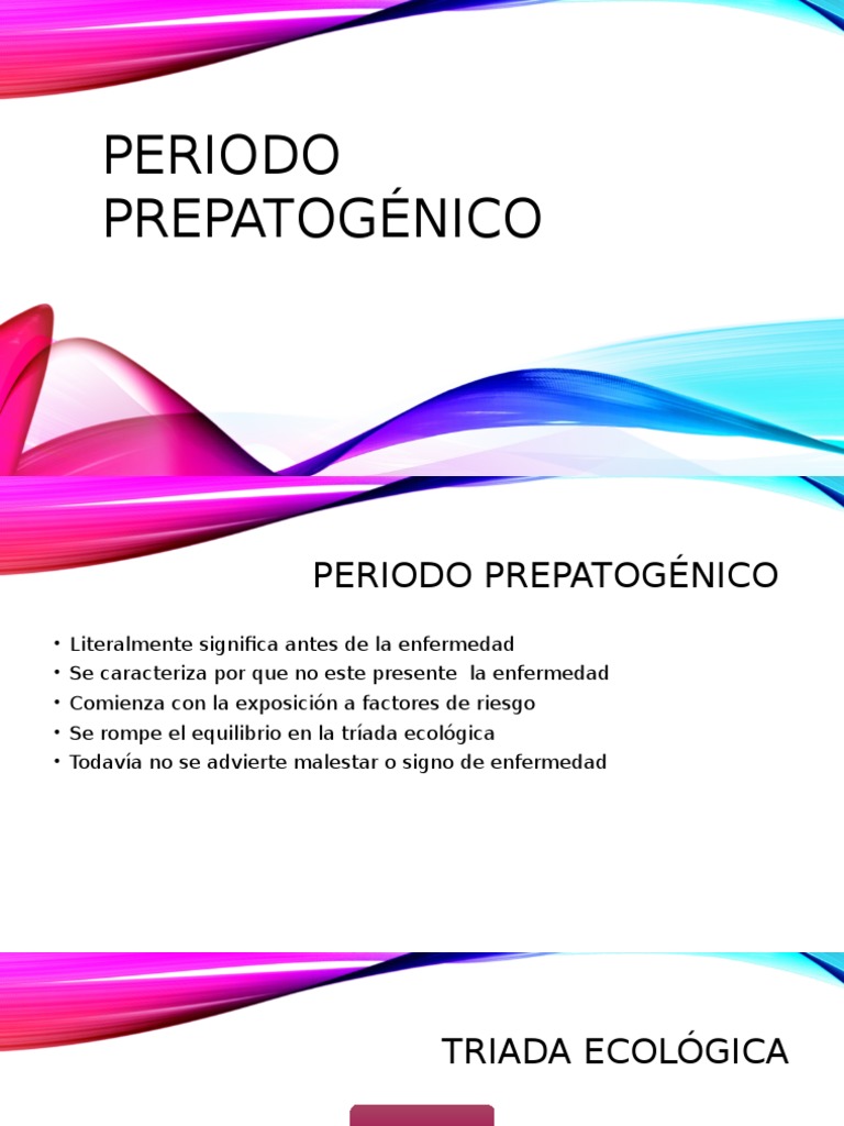 Periodo Prepatogenico | PDF | Biología | Ciencias de la Salud