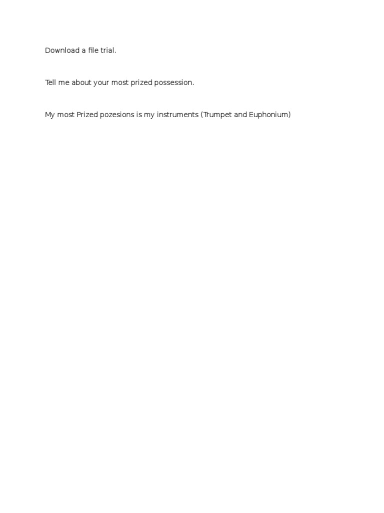 A File Trial | PDF
