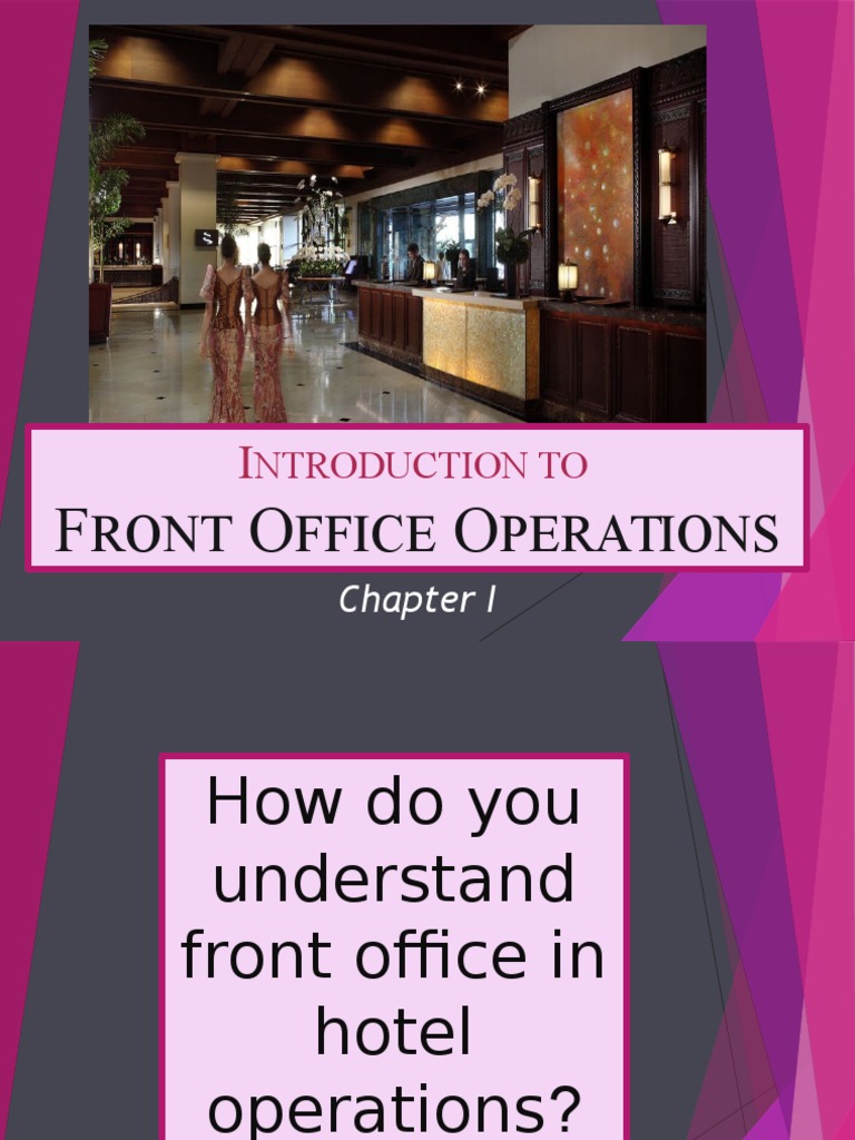 Hotel Front Office Operations Guide | PDF | Hotel | Sales
