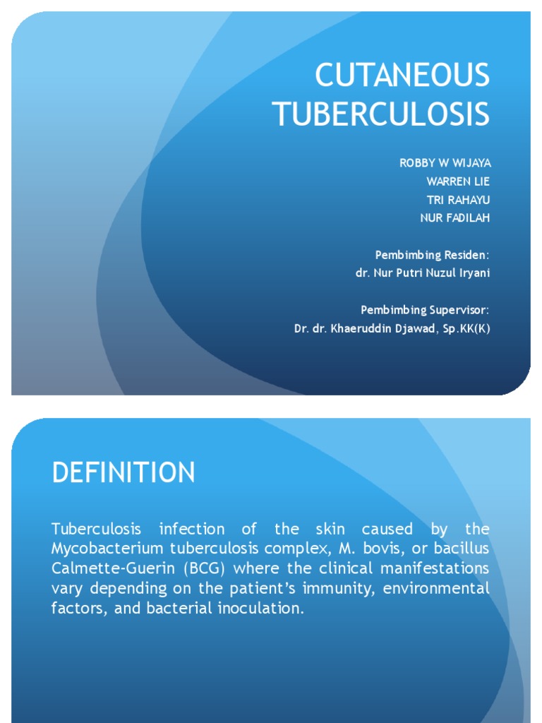 Cutaneous TB | Tuberculosis | Infection