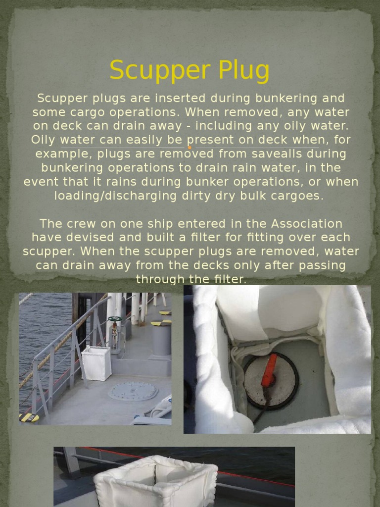 Scupper Plug | PDF | Fuel Oil | Aerial Refueling
