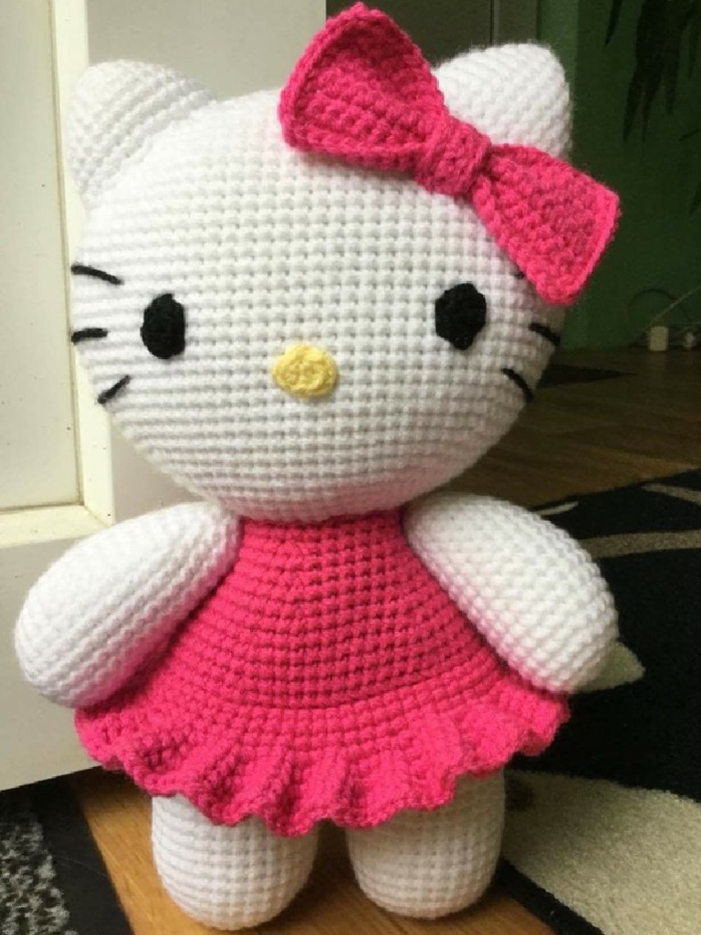 Big Hello Kitty en | PDF | Crochet | Textiles
