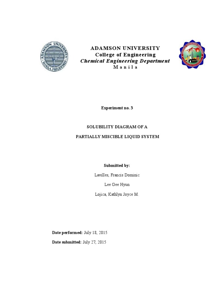 Experiment 3 Lab Report | PDF | Solubility | Phase (Matter)