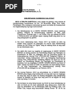 Affidavit (Tagalog) | PDF