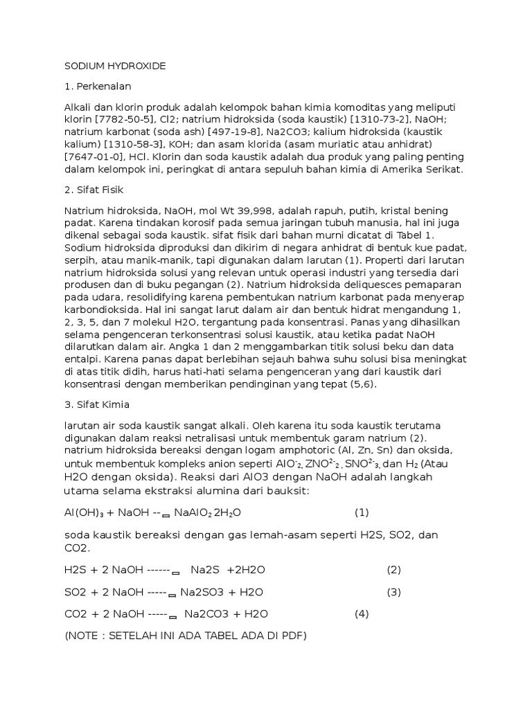 Sodium Hydroxide | PDF